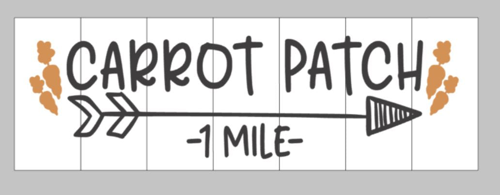 Carrot Patch 1 mile – Mommy's Design Farm